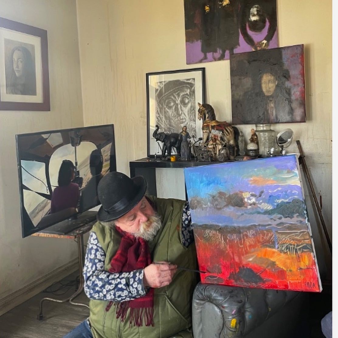 Benjamín Morales "Dada" - Rojo (2023). - Galeria Boston