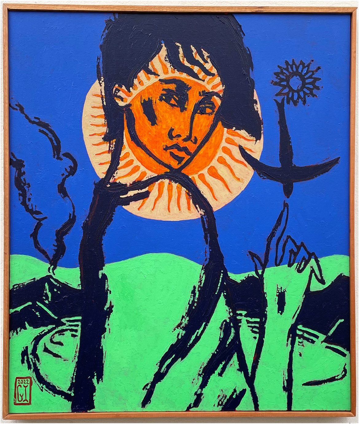 Gonzalo Ilabaca “Atardecer en la Laguna del Inca II” (2022). - Galeria ...