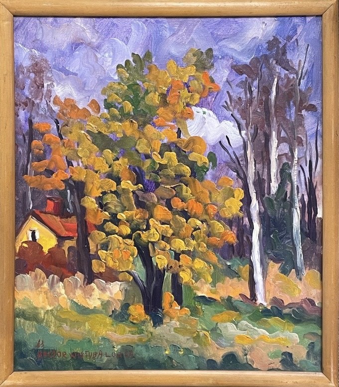 Héctor Wistuba Lorca - Pintura 1983. - Galeria Boston