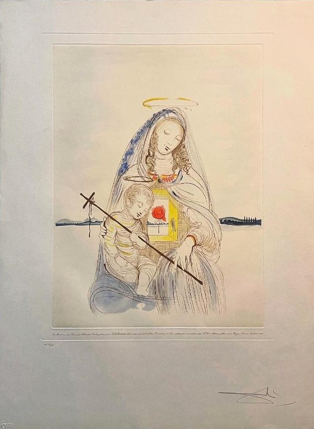 Salvador Dalí "La Madone a la Rose" (1982) - Galeria Boston